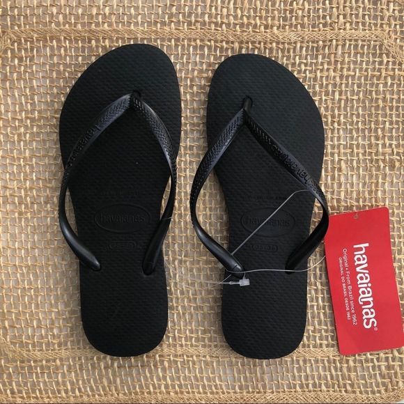 Havaianas | Shoes | Havaianas Slimblack Flip Flops New | Poshmark